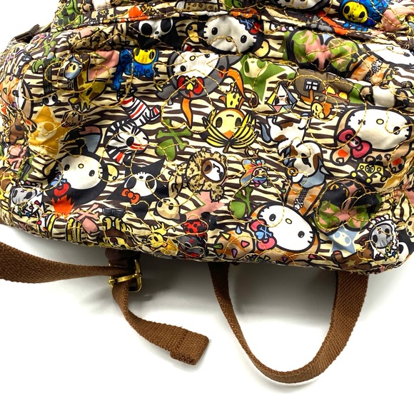 tokidoki | Bags | Tokidoki For Hello Kitty Brown Fabric Double Zip ...